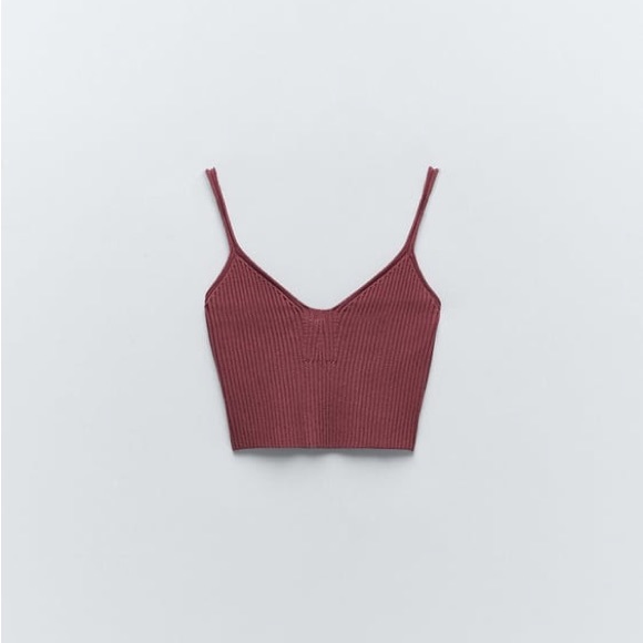Zara | Tops | Zara Cropped Ribbed Tank Top | Poshmark